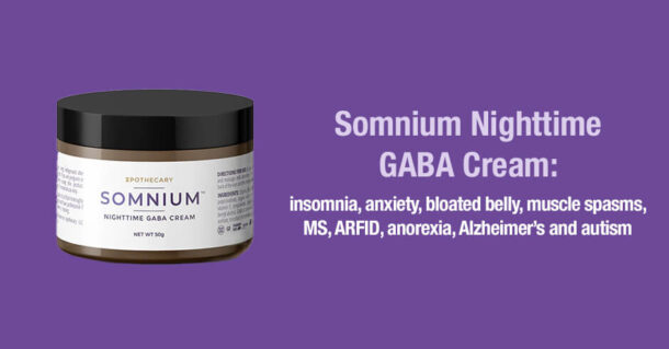 Somnium Nighttime GABA Cream: insomnia, anxiety, bloated belly, muscle ...